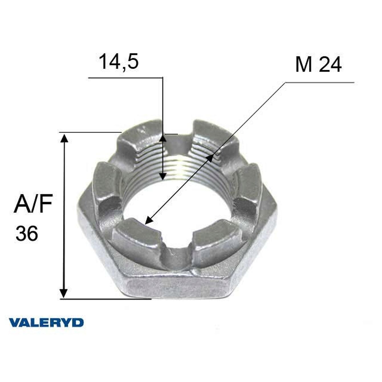 Köp Kronmutter M24*1,5 - Trailerhuset.se