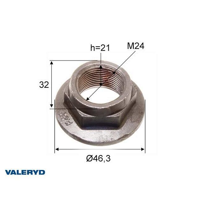 Kronmutter för släpvagn | Snabba leveranser på trailerhuset.se